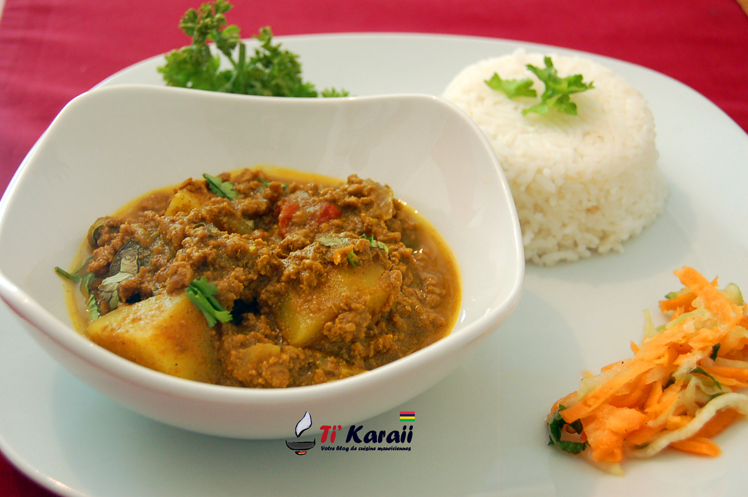 Curry Massala Madras à la viande hachée