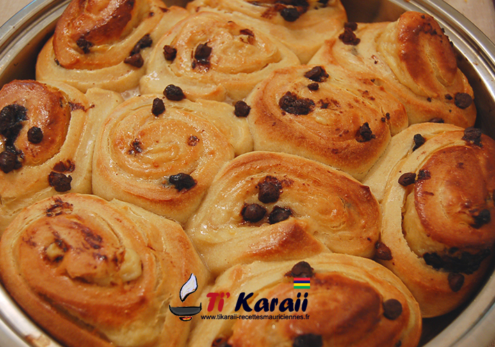 Brioche Chinois aux pépites de chocolat - Ti Karaii